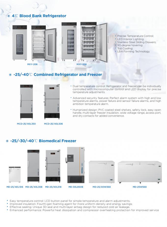 Lab -86℃ Dual X Series Ultra-Low Temperature Freezer With Energy Saving ...